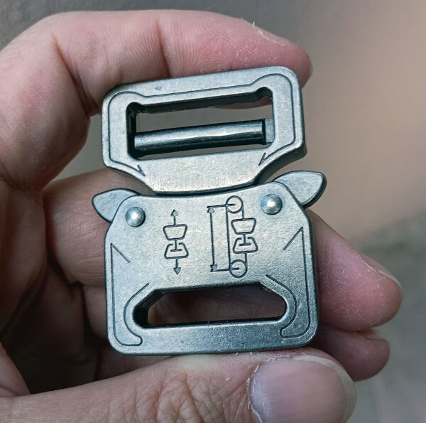 Cobra-style Side-Release Buckle 1-inch Antique Nickel - Post ...