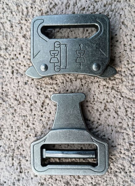 Cobra-style Side-Release Buckle 1-inch Antique Nickel - Post ...