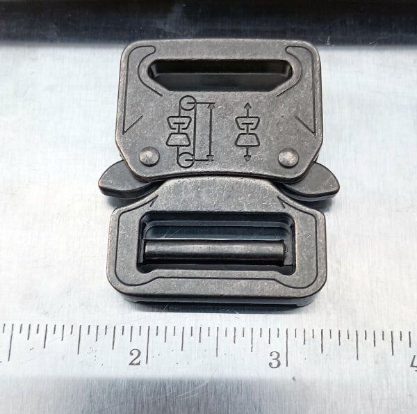 Cobra-style Side-Release Buckle 1-inch Antique Nickel - Post ...