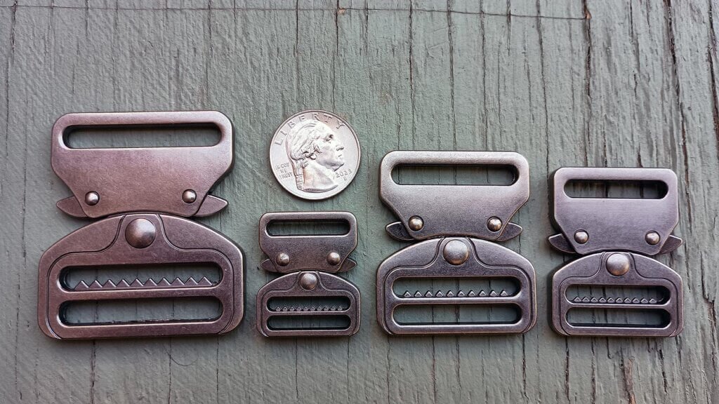 Lightweight Cobra-style Side-Release Buckle Antique Nickel - Post ...