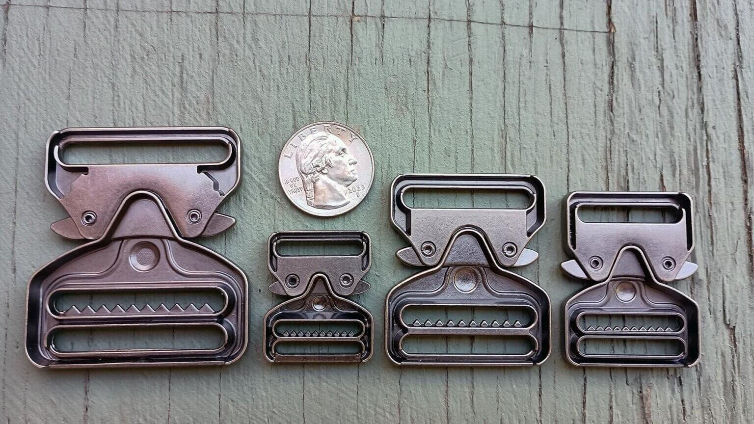 Lightweight Cobra-style Side-Release Buckle Antique Nickel - Post ...